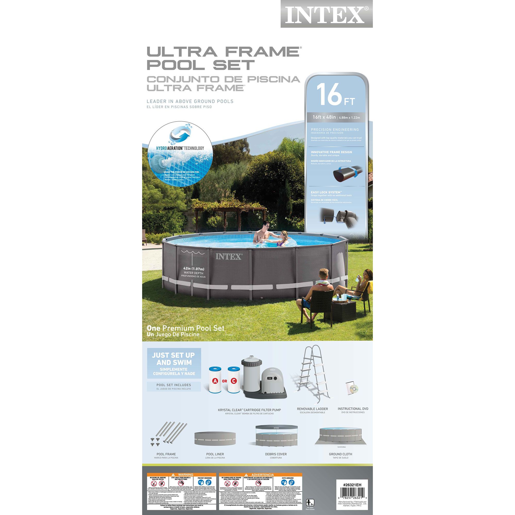 Πισίνα 549x132cm Intex Ultra Frame 28332